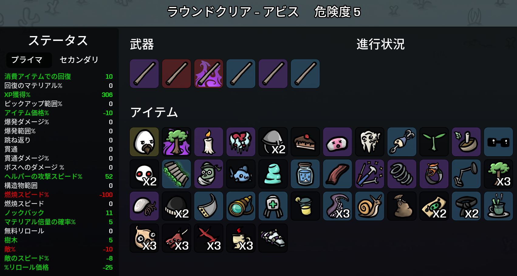 【Brotato】DLC “Abyssal Terrors” 感想・攻略・調べたこと等